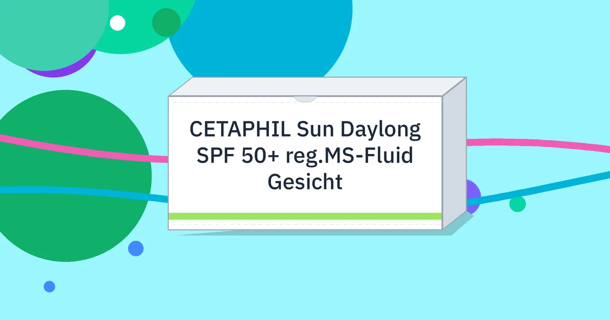 Symbolbild: Packung mit der Aufschrift CETAPHIL Sun Daylong SPF 50+ reg.MS-Fluid Gesicht (PZN 20007694) – Verfügbarkeit und Bezug in Apotheken in Frankfurt am Main