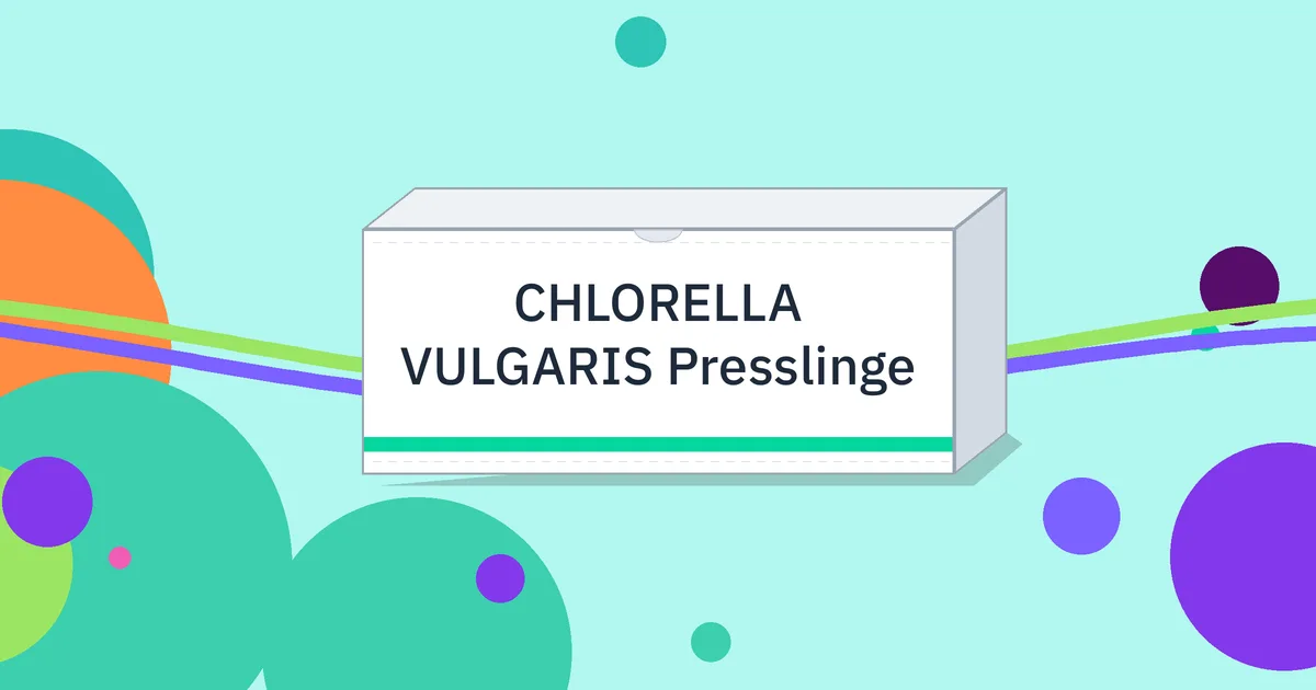 Symbolbild: Packung mit der Aufschrift CHLORELLA VULGARIS Presslinge (PZN 13989225) – Verfügbarkeit und Bezug in Apotheken in Frankfurt am Main