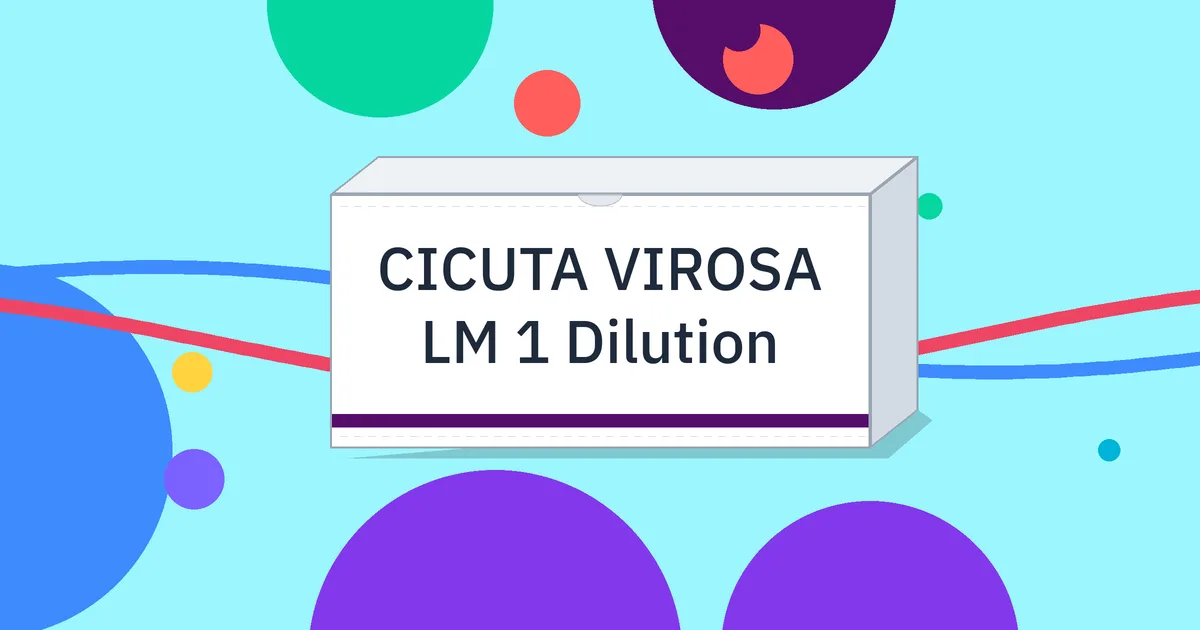 Symbolbild: Packung mit der Aufschrift CICUTA VIROSA LM 1 Dilution (PZN 12818585) – Verfügbarkeit und Bezug in Apotheken in Frankfurt am Main