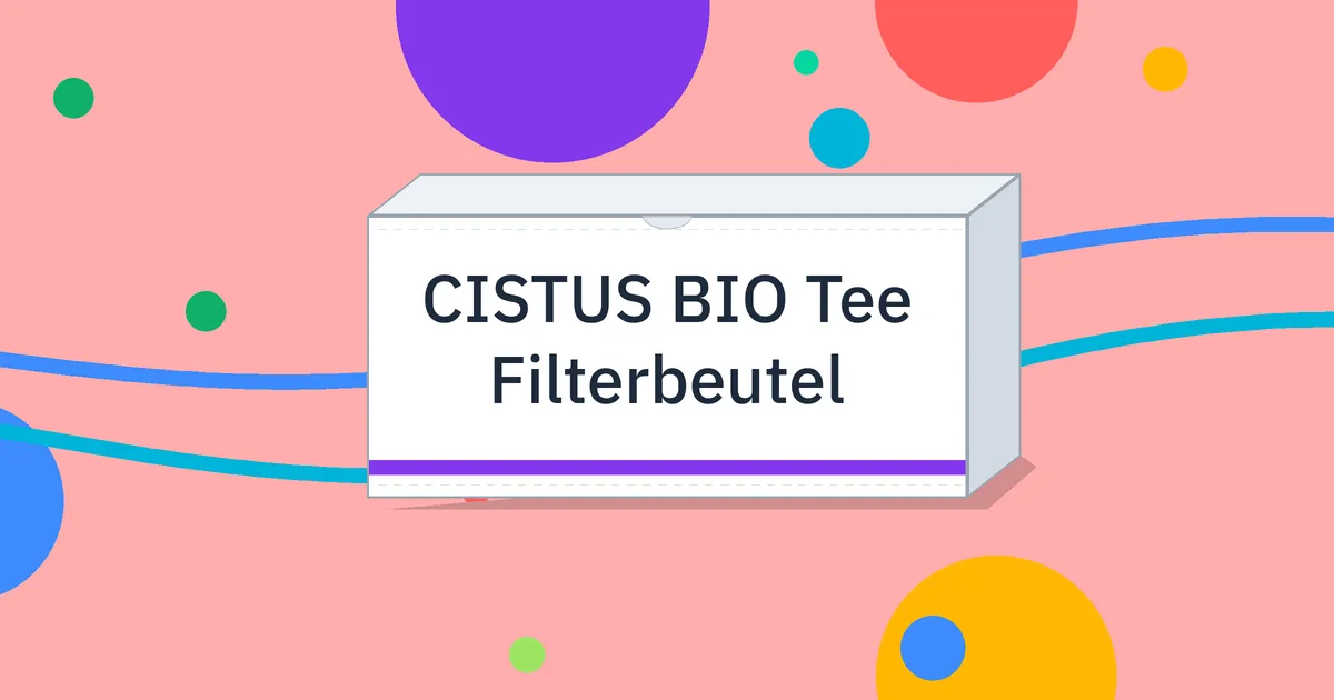 Symbolbild: Packung mit der Aufschrift CISTUS BIO Tee Filterbeutel (PZN 03277736) – Verfügbarkeit und Bezug in Apotheken in Frankfurt am Main