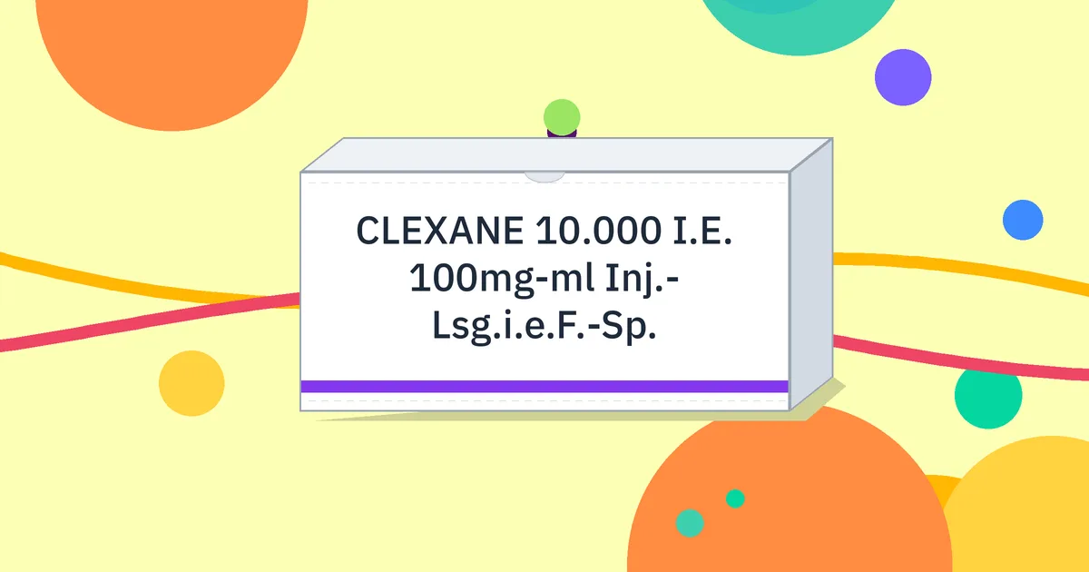 Symbolbild: Packung mit der Aufschrift CLEXANE 10.000 I.E. 100mg-ml Inj.-Lsg.i.e.F.-Sp. (PZN 03208445) – Verfügbarkeit und Bezug in Apotheken in Frankfurt am Main