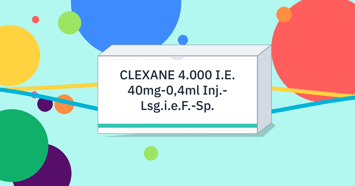 Symbolbild: Packung mit der Aufschrift CLEXANE 4.000 I.E. 40mg-0,4ml Inj.-Lsg.i.e.F.-Sp. (PZN 00275719) – Verfügbarkeit und Bezug in Apotheken in Frankfurt am Main