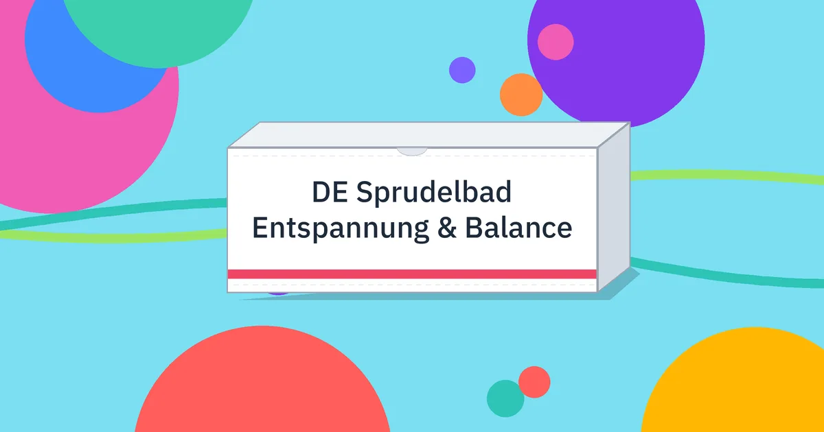 Symbolbild: Packung mit der Aufschrift DE Sprudelbad Entspannung & Balance (PZN 07127212) – Verfügbarkeit und Bezug in Apotheken in Frankfurt am Main