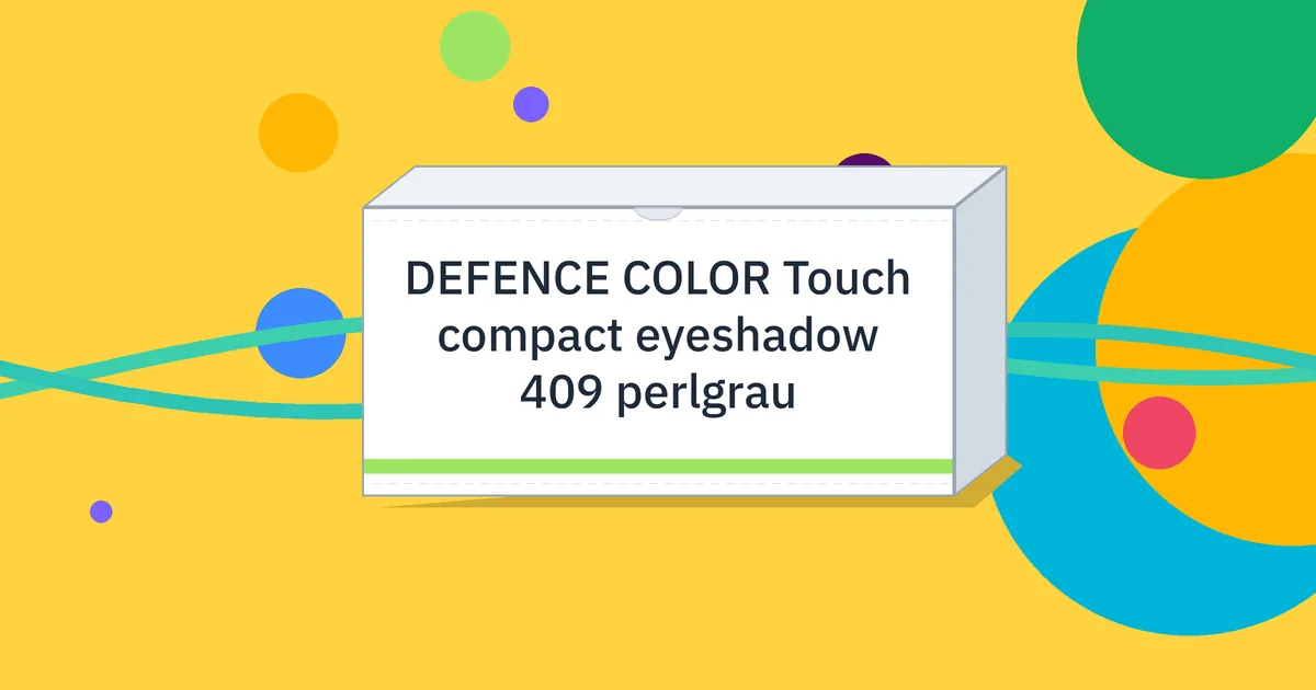 Symbolbild: Packung mit der Aufschrift DEFENCE COLOR Touch compact eyeshadow 409 perlgrau (PZN 11892071) – Verfügbarkeit und Bezug in Apotheken in Frankfurt am Main