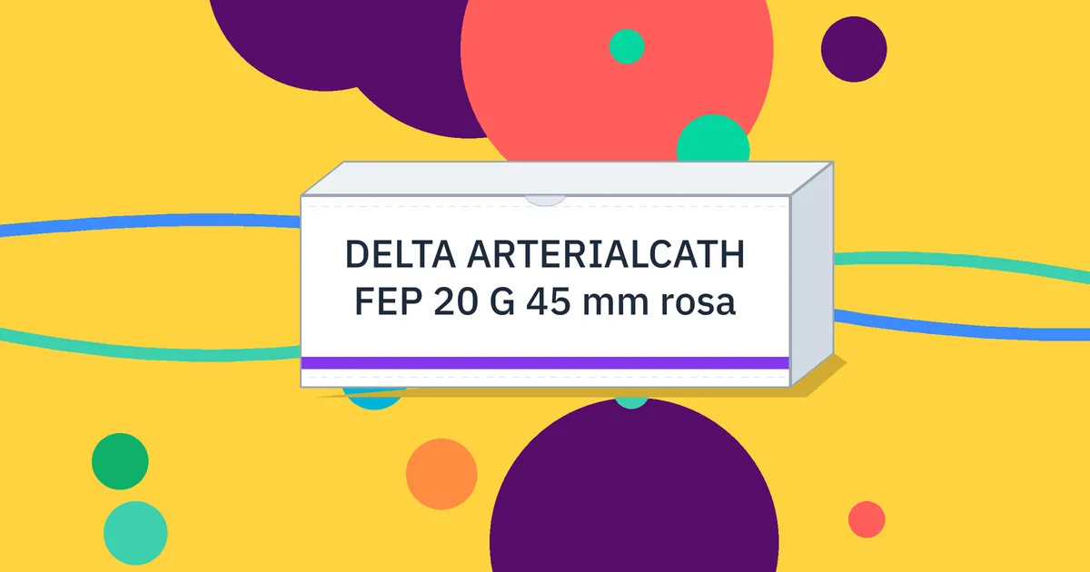 Symbolbild: Packung mit der Aufschrift DELTA ARTERIALCATH FEP 20 G 45 mm rosa (PZN 19726739) – Verfügbarkeit und Bezug in Apotheken in Frankfurt am Main
