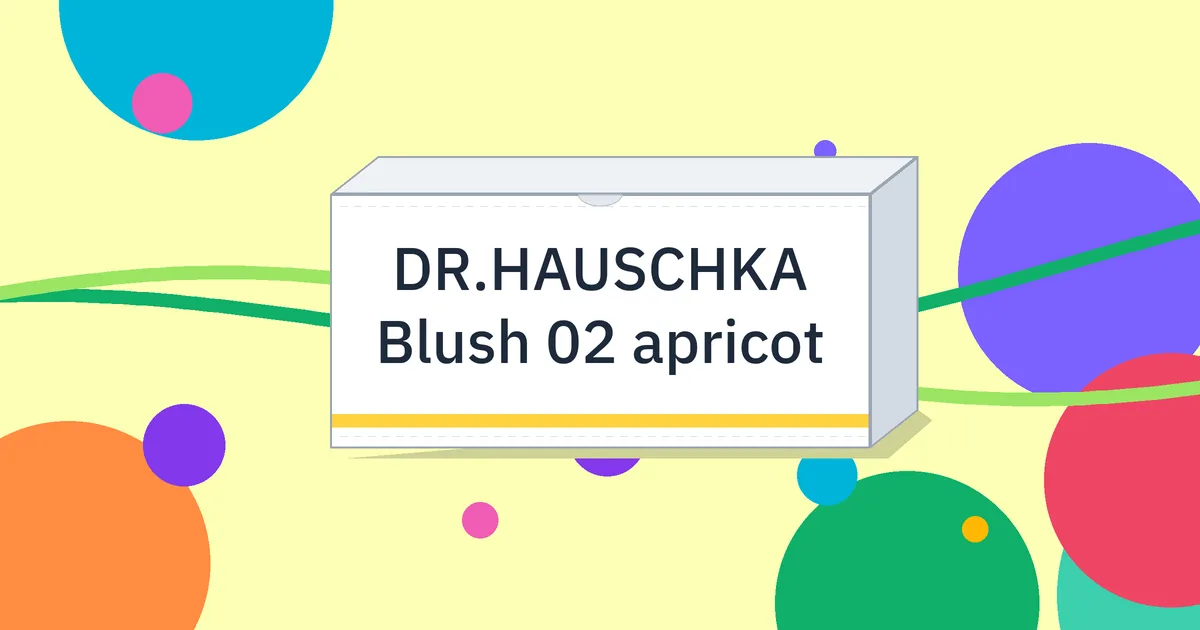 Symbolbild: Packung mit der Aufschrift DR.HAUSCHKA Blush 02 apricot (PZN 18651117) – Verfügbarkeit und Bezug in Apotheken in Frankfurt am Main