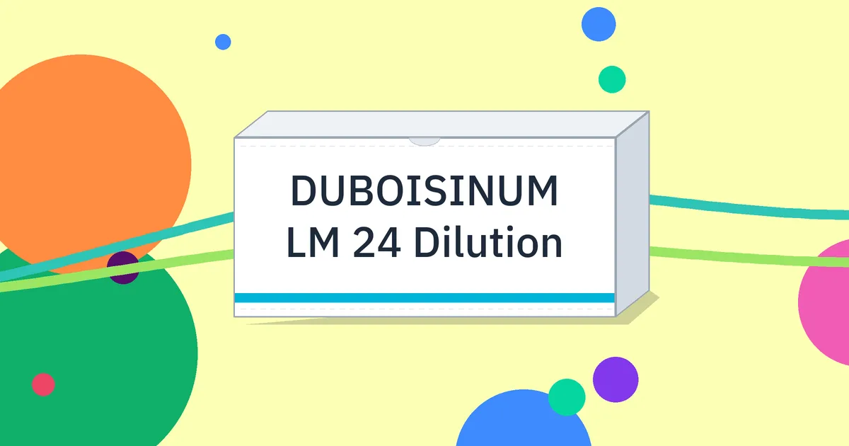 Symbolbild: Packung mit der Aufschrift DUBOISINUM LM 24 Dilution (PZN 13467610) – Verfügbarkeit und Bezug in Apotheken in Frankfurt am Main
