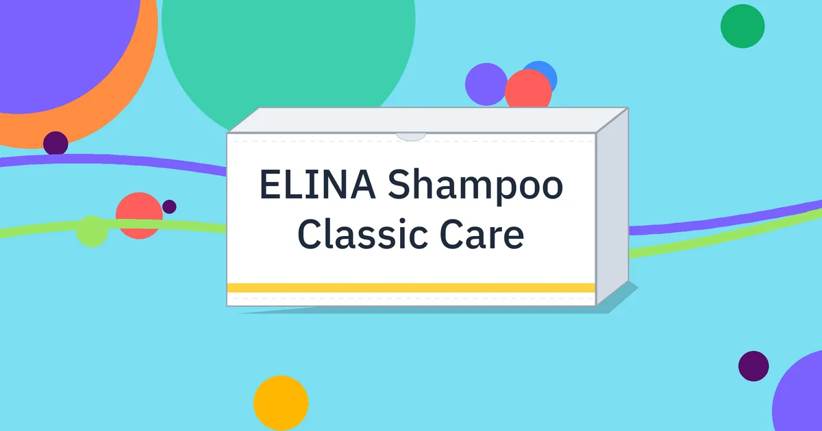 Symbolbild: Packung mit der Aufschrift ELINA Shampoo Classic Care (PZN 17382891) – Verfügbarkeit und Bezug in Apotheken in Frankfurt am Main
