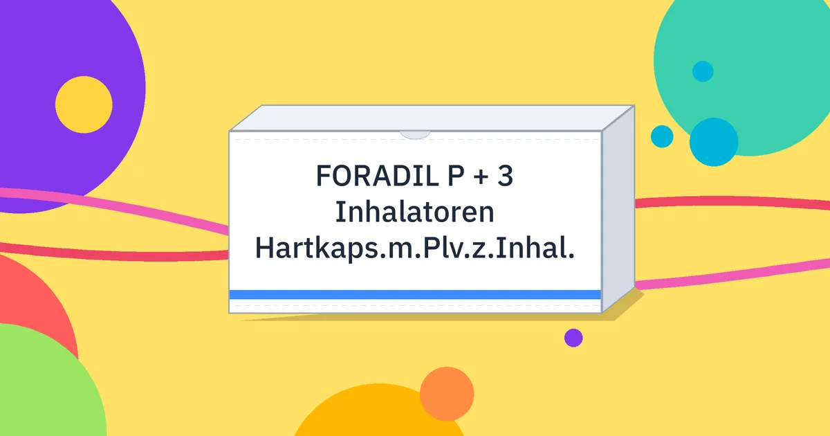 Symbolbild: Packung mit der Aufschrift FORADIL P + 3 Inhalatoren Hartkaps.m.Plv.z.Inhal. (PZN 07630483) – Verfügbarkeit und Bezug in Apotheken in Frankfurt am Main