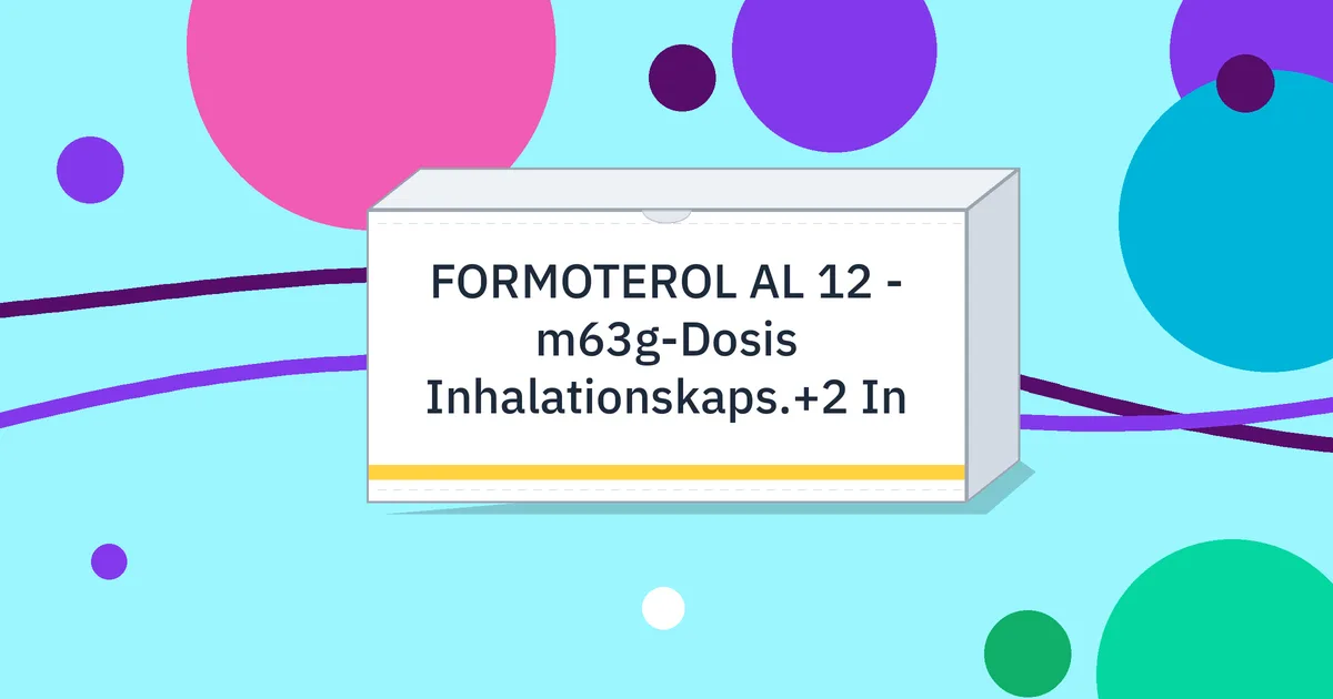 Symbolbild: Packung mit der Aufschrift FORMOTEROL AL 12 -m63g-Dosis Inhalationskaps.+2 In (PZN 03770744) – Verfügbarkeit und Bezug in Apotheken in Frankfurt am Main
