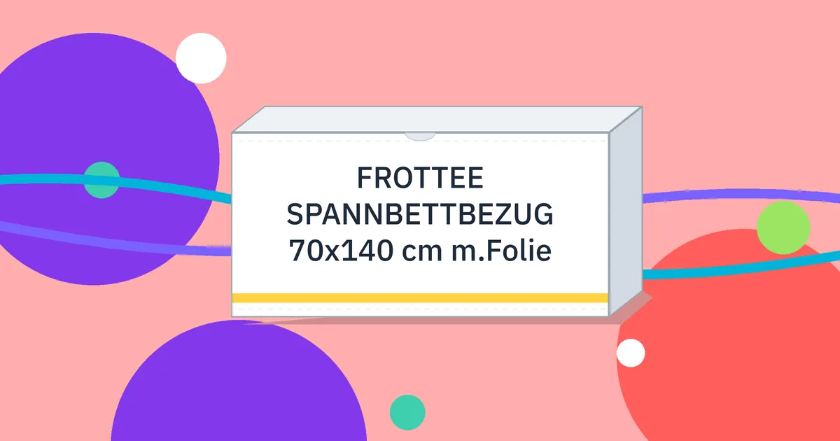Symbolbild: Packung mit der Aufschrift FROTTEE SPANNBETTBEZUG 70x140 cm m.Folie (PZN 01558626) – Verfügbarkeit und Bezug in Apotheken in Frankfurt am Main