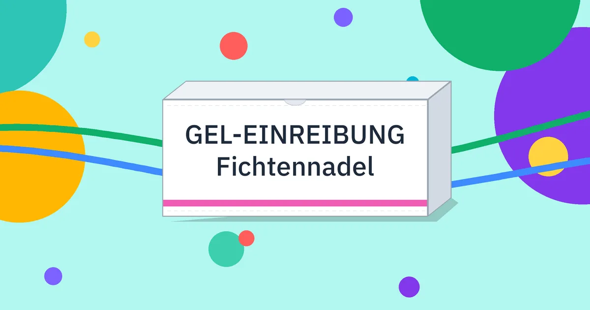 Symbolbild: Packung mit der Aufschrift GEL-EINREIBUNG Fichtennadel (PZN 16860064) – Verfügbarkeit und Bezug in Apotheken in Frankfurt am Main