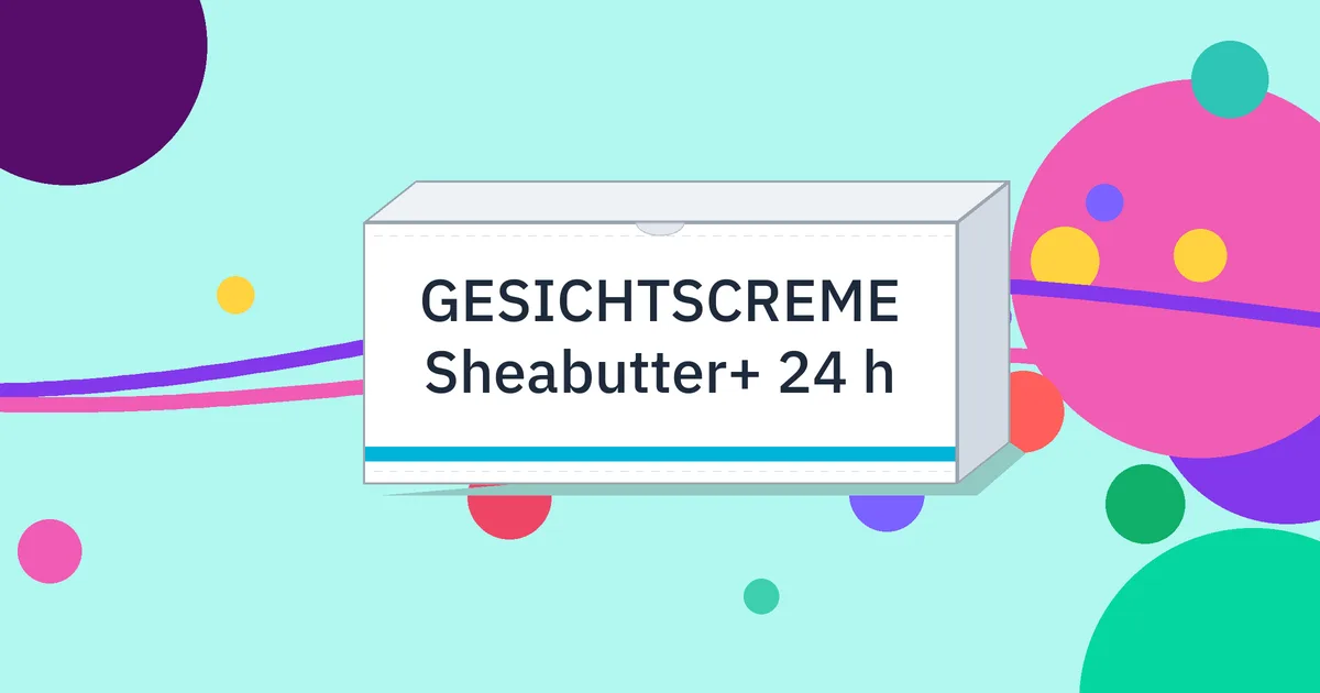 Symbolbild: Packung mit der Aufschrift GESICHTSCREME Sheabutter+ 24 h (PZN 17428966) – Verfügbarkeit und Bezug in Apotheken in Frankfurt am Main