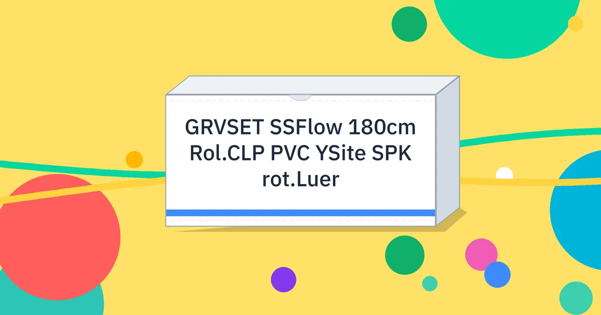 Symbolbild: Packung mit der Aufschrift GRVSET SSFlow 180cm Rol.CLP PVC YSite SPK rot.Luer (PZN 17898100) – Verfügbarkeit und Bezug in Apotheken in Frankfurt am Main