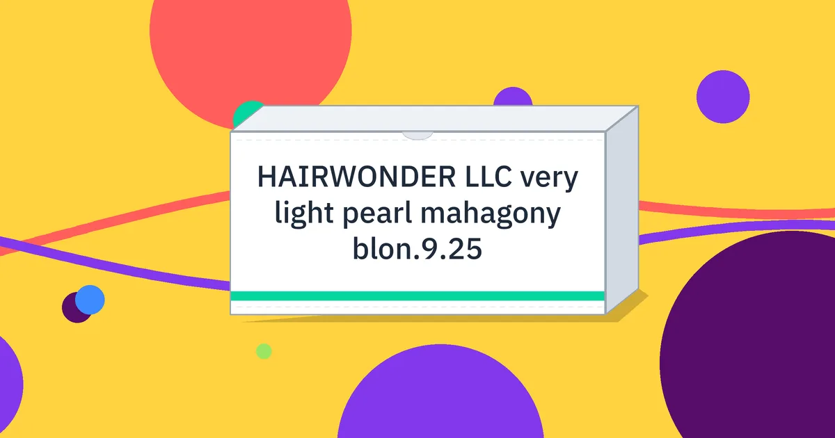 Symbolbild: Packung mit der Aufschrift HAIRWONDER LLC very light pearl mahagony blon.9.25 (PZN 20175670) – Verfügbarkeit und Bezug in Apotheken in Frankfurt am Main