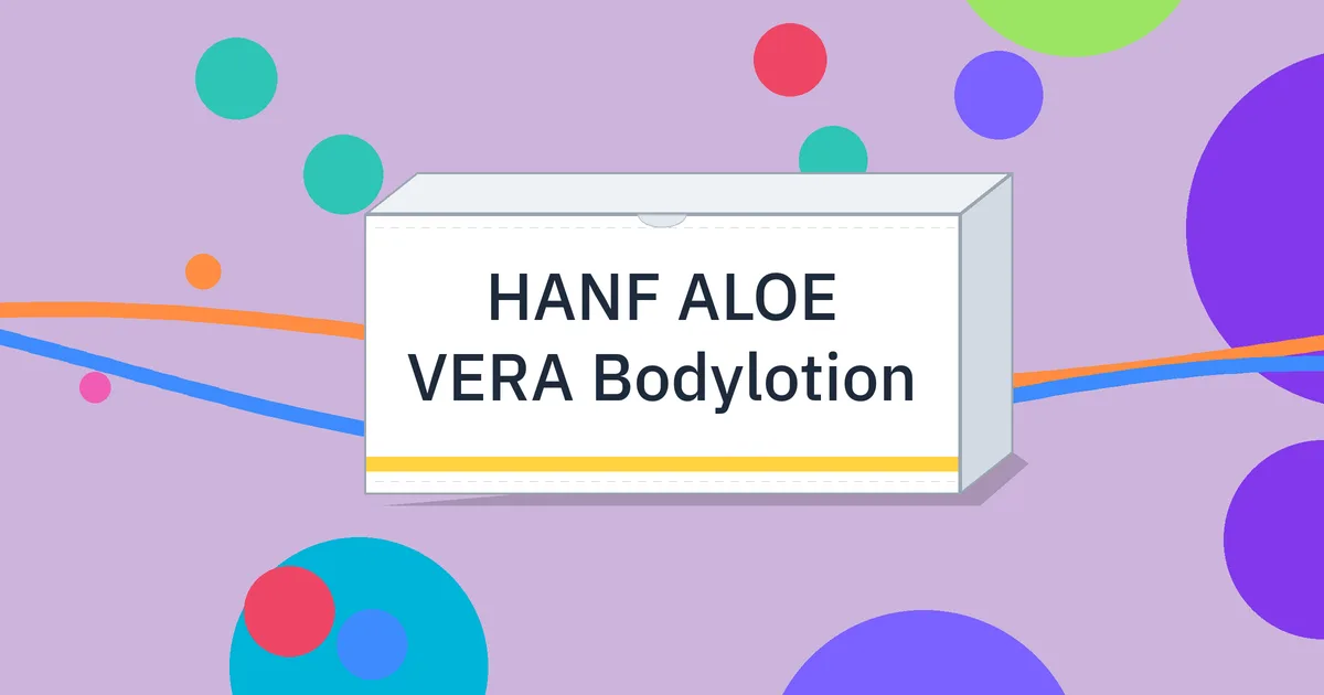 Symbolbild: Packung mit der Aufschrift HANF ALOE VERA Bodylotion (PZN 12373835) – Verfügbarkeit und Bezug in Apotheken in Frankfurt am Main