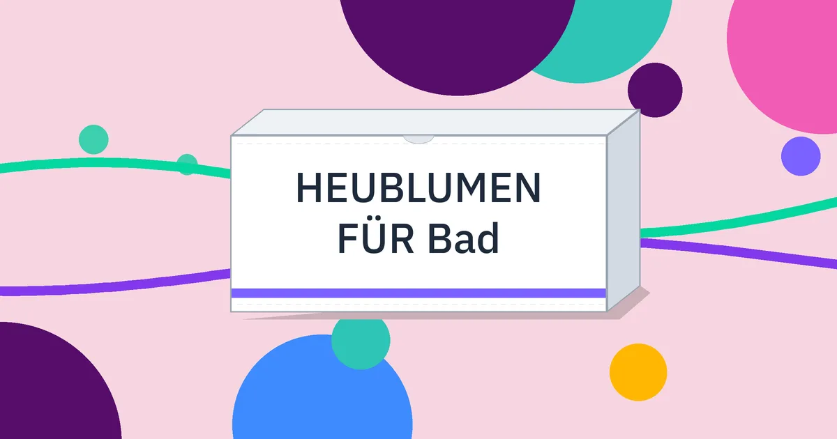 Symbolbild: Packung mit der Aufschrift HEUBLUMEN FÜR Bad (PZN 10213470) – Verfügbarkeit und Bezug in Apotheken in Frankfurt am Main