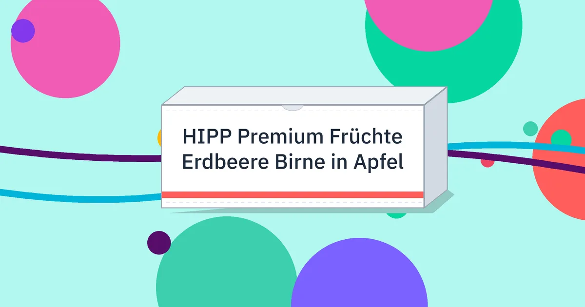 Symbolbild: Packung mit der Aufschrift HIPP Premium Früchte Erdbeere Birne in Apfel (PZN 18435939) – Verfügbarkeit und Bezug in Apotheken in Frankfurt am Main