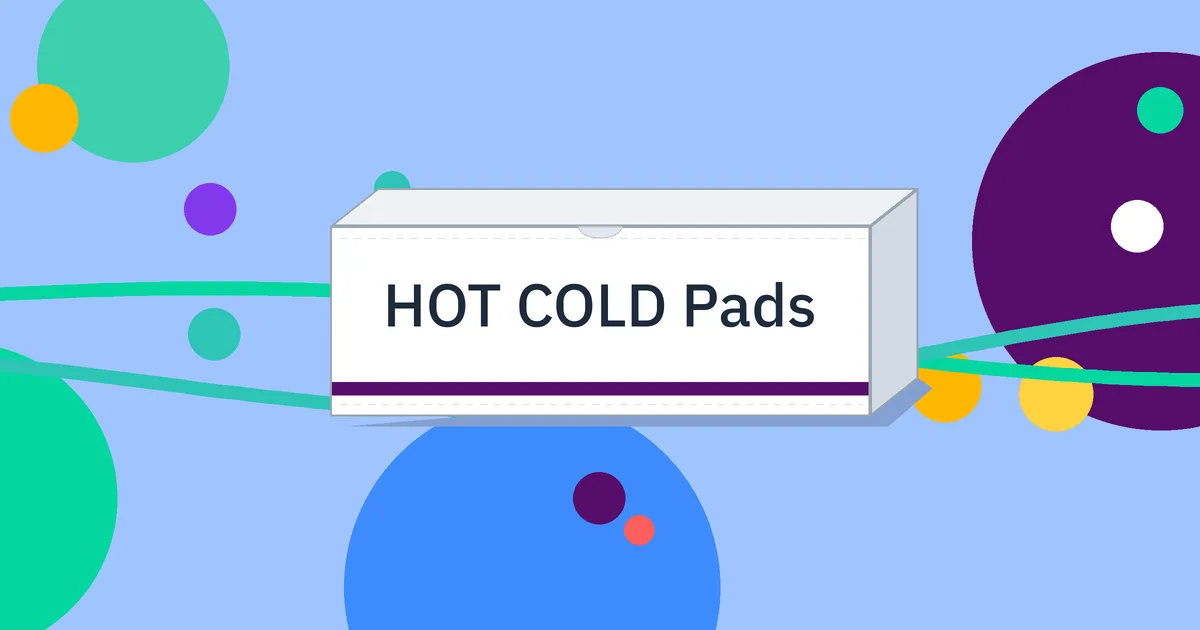 Symbolbild: Packung mit der Aufschrift HOT COLD Pads (PZN 07631086) – Verfügbarkeit und Bezug in Apotheken in Frankfurt am Main