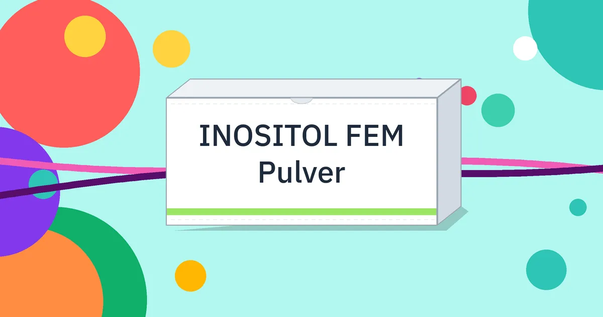 Symbolbild: Packung mit der Aufschrift INOSITOL FEM Pulver (PZN 17823208) – Verfügbarkeit und Bezug in Apotheken in Frankfurt am Main