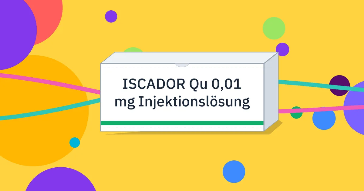 Symbolbild: Packung mit der Aufschrift ISCADOR Qu 0,01 mg Injektionslösung (PZN 20141085) – Verfügbarkeit und Bezug in Apotheken in Frankfurt am Main