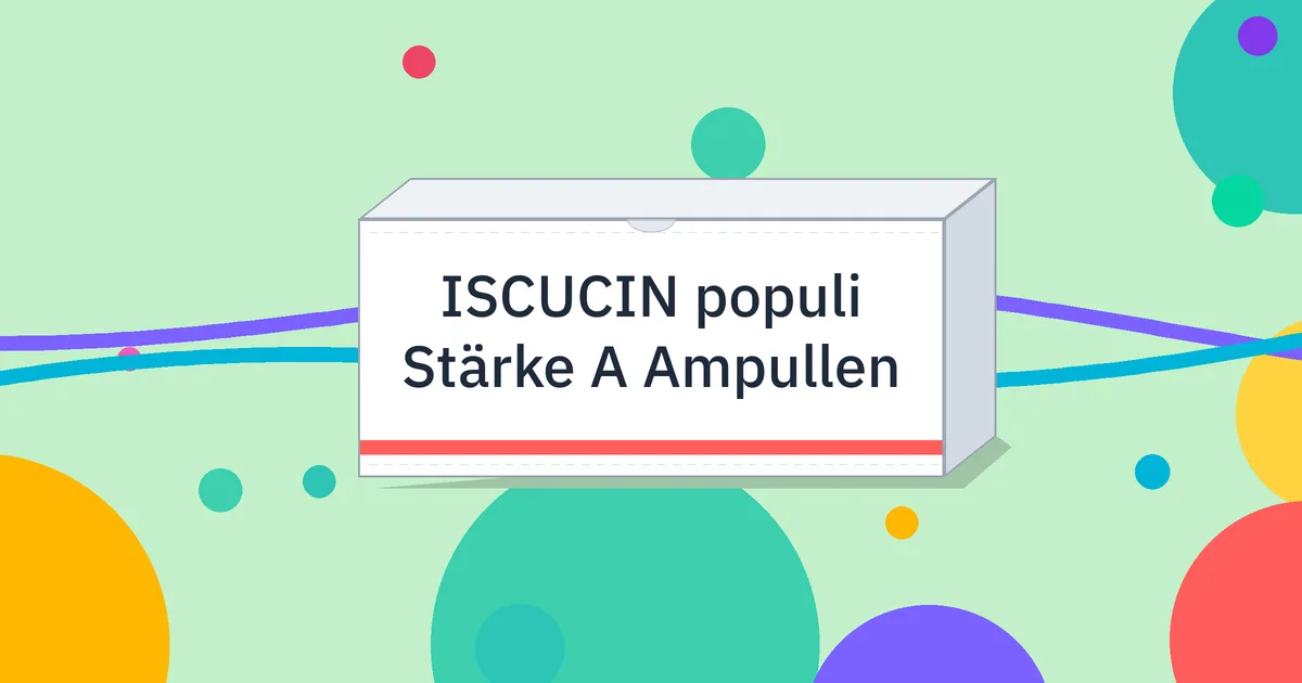 Symbolbild: Packung mit der Aufschrift ISCUCIN populi Stärke A Ampullen (PZN 04429272) – Verfügbarkeit und Bezug in Apotheken in Frankfurt am Main