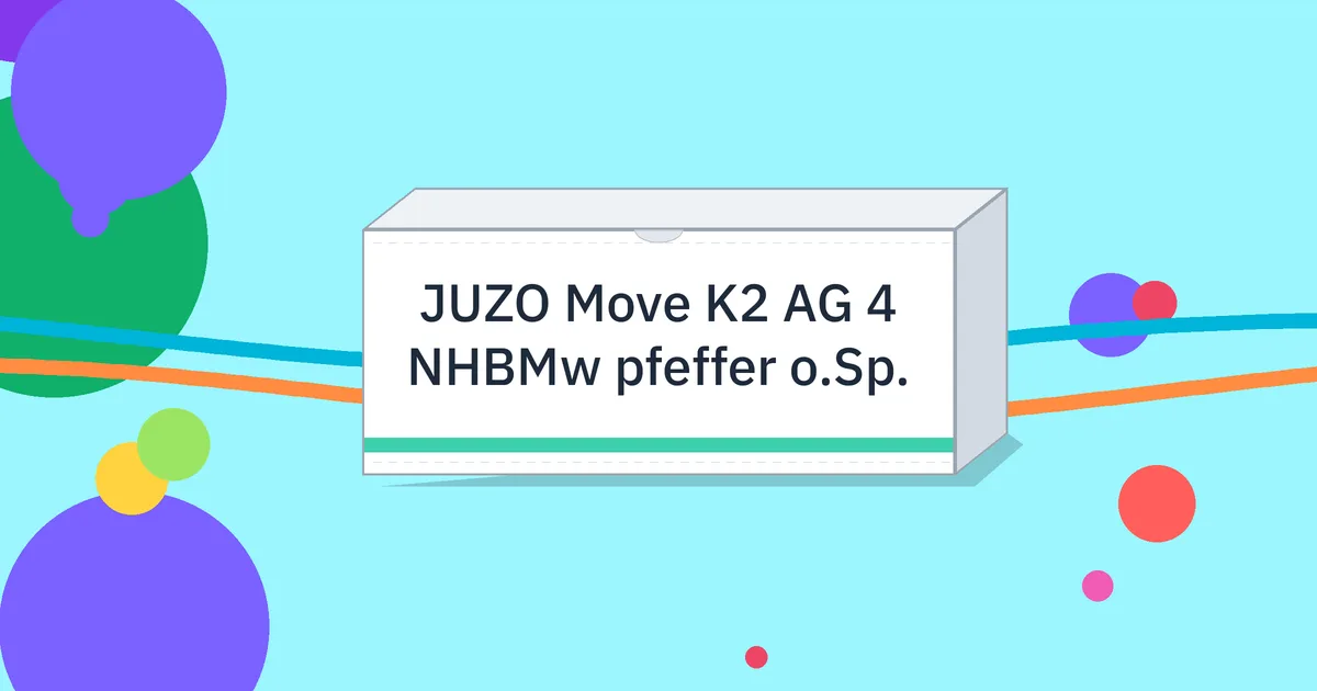 Symbolbild: Packung mit der Aufschrift JUZO Move K2 AG 4 NHBMw pfeffer o.Sp. (PZN 16644509) – Verfügbarkeit und Bezug in Apotheken in Frankfurt am Main