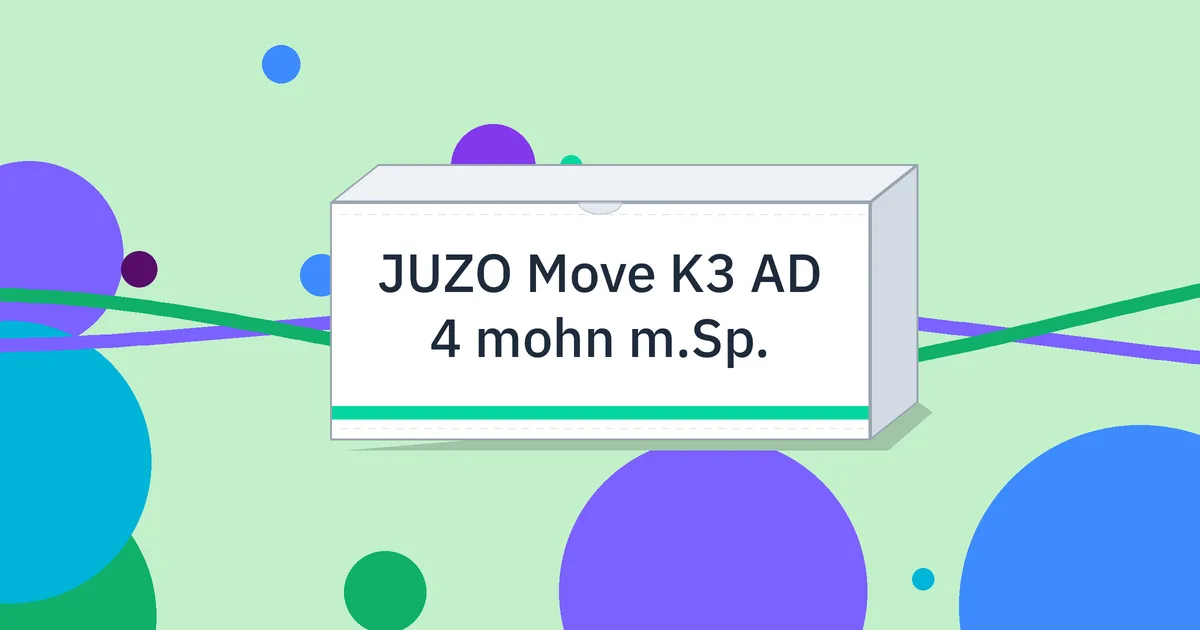 Symbolbild: Packung mit der Aufschrift JUZO Move K3 AD 4 mohn m.Sp. (PZN 18570560) – Verfügbarkeit und Bezug in Apotheken in Frankfurt am Main