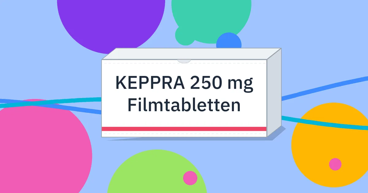 Symbolbild: Packung mit der Aufschrift KEPPRA 250 mg Filmtabletten (PZN 01218008) – Verfügbarkeit und Bezug in Apotheken in Frankfurt am Main