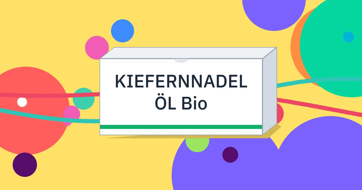 Symbolbild: Packung mit der Aufschrift KIEFERNNADEL ÖL Bio (PZN 12362582) – Verfügbarkeit und Bezug in Apotheken in Frankfurt am Main