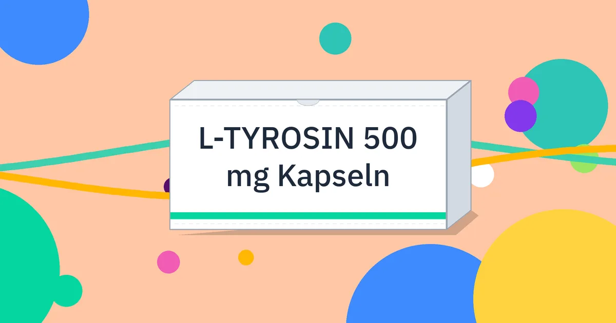 Symbolbild: Packung mit der Aufschrift L-TYROSIN 500 mg Kapseln (PZN 17016258) – Verfügbarkeit und Bezug in Apotheken in Frankfurt am Main