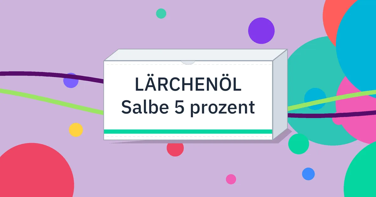 Symbolbild: Packung mit der Aufschrift LÄRCHENÖL Salbe 5 prozent (PZN 16761706) – Verfügbarkeit und Bezug in Apotheken in Frankfurt am Main