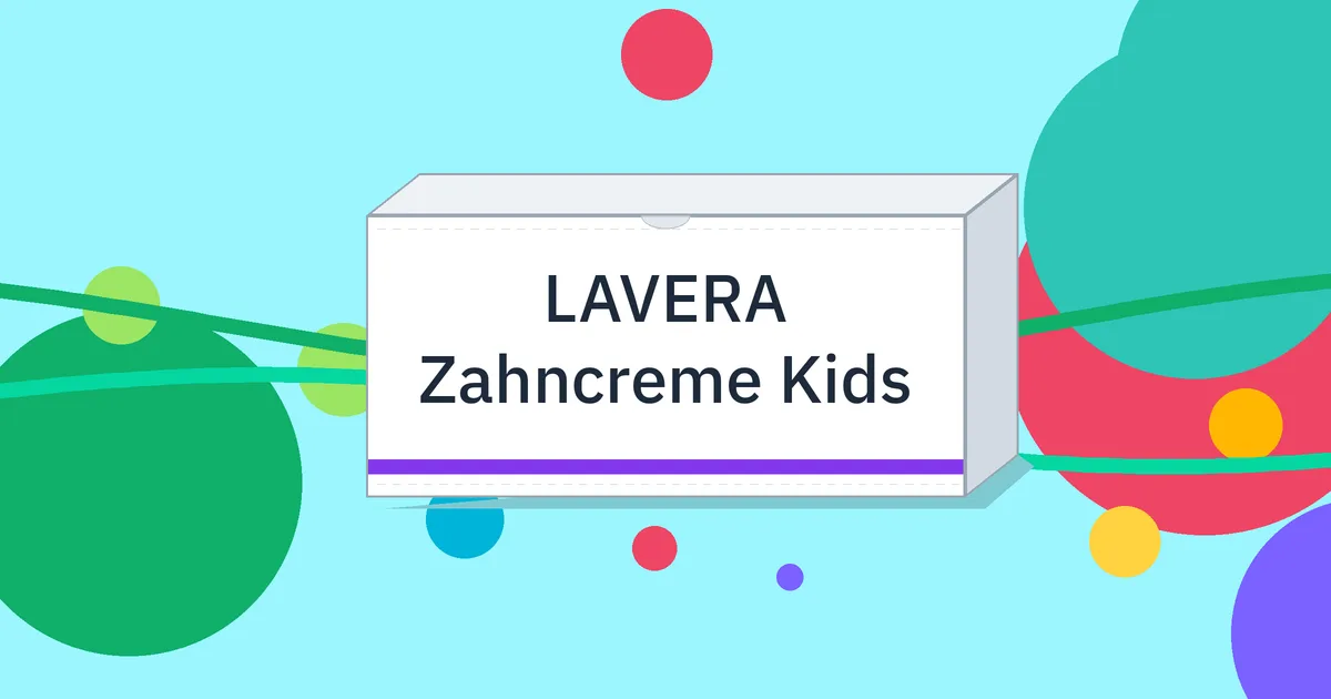 Symbolbild: Packung mit der Aufschrift LAVERA Zahncreme Kids (PZN 17928640) – Verfügbarkeit und Bezug in Apotheken in Frankfurt am Main