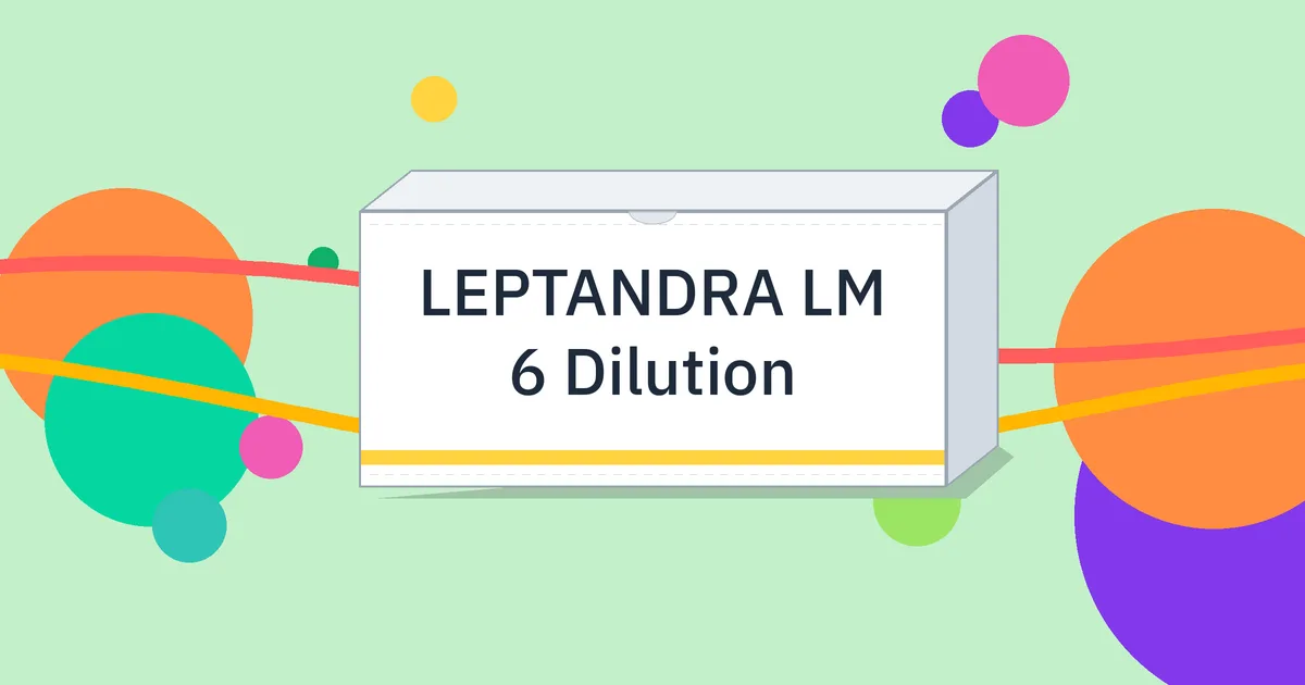 Symbolbild: Packung mit der Aufschrift LEPTANDRA LM 6 Dilution (PZN 13526761) – Verfügbarkeit und Bezug in Apotheken in Frankfurt am Main