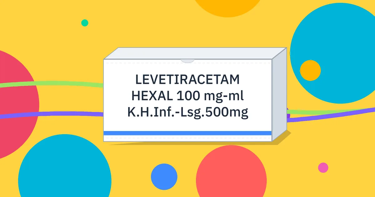 Symbolbild: Packung mit der Aufschrift LEVETIRACETAM HEXAL 100 mg-ml K.H.Inf.-Lsg.500mg (PZN 09276117) – Verfügbarkeit und Bezug in Apotheken in Frankfurt am Main