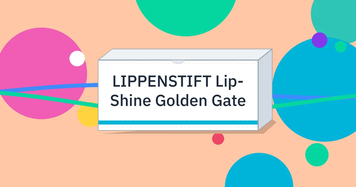 Symbolbild: Packung mit der Aufschrift LIPPENSTIFT Lip-Shine Golden Gate (PZN 19169061) – Verfügbarkeit und Bezug in Apotheken in Frankfurt am Main