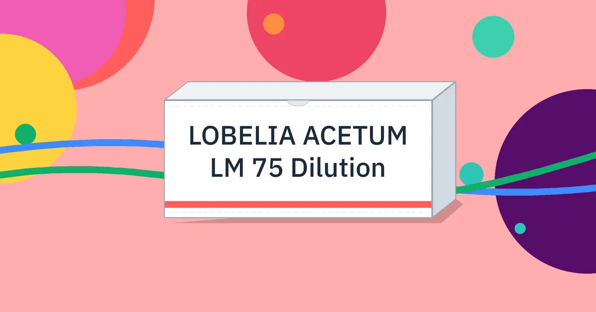 Symbolbild: Packung mit der Aufschrift LOBELIA ACETUM LM 75 Dilution (PZN 13532715) – Verfügbarkeit und Bezug in Apotheken in Frankfurt am Main
