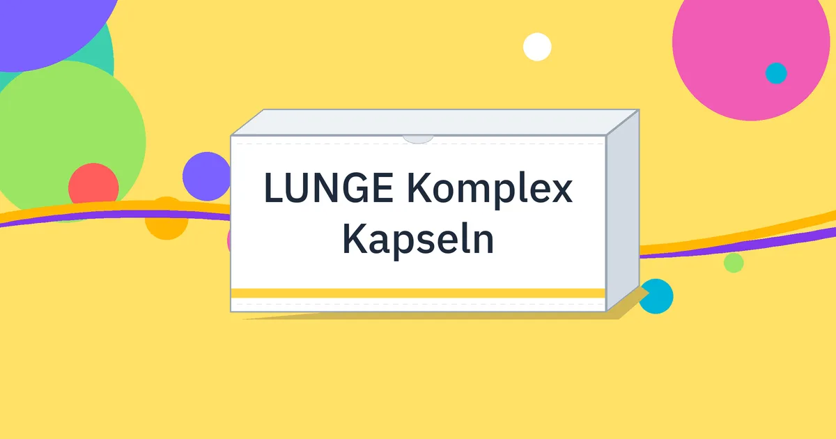 Symbolbild: Packung mit der Aufschrift LUNGE Komplex Kapseln (PZN 18713172) – Verfügbarkeit und Bezug in Apotheken in Frankfurt am Main