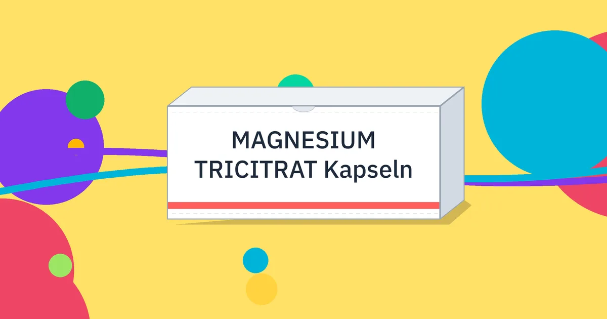 Symbolbild: Packung mit der Aufschrift MAGNESIUM TRICITRAT Kapseln (PZN 19268320) – Verfügbarkeit und Bezug in Apotheken in Frankfurt am Main