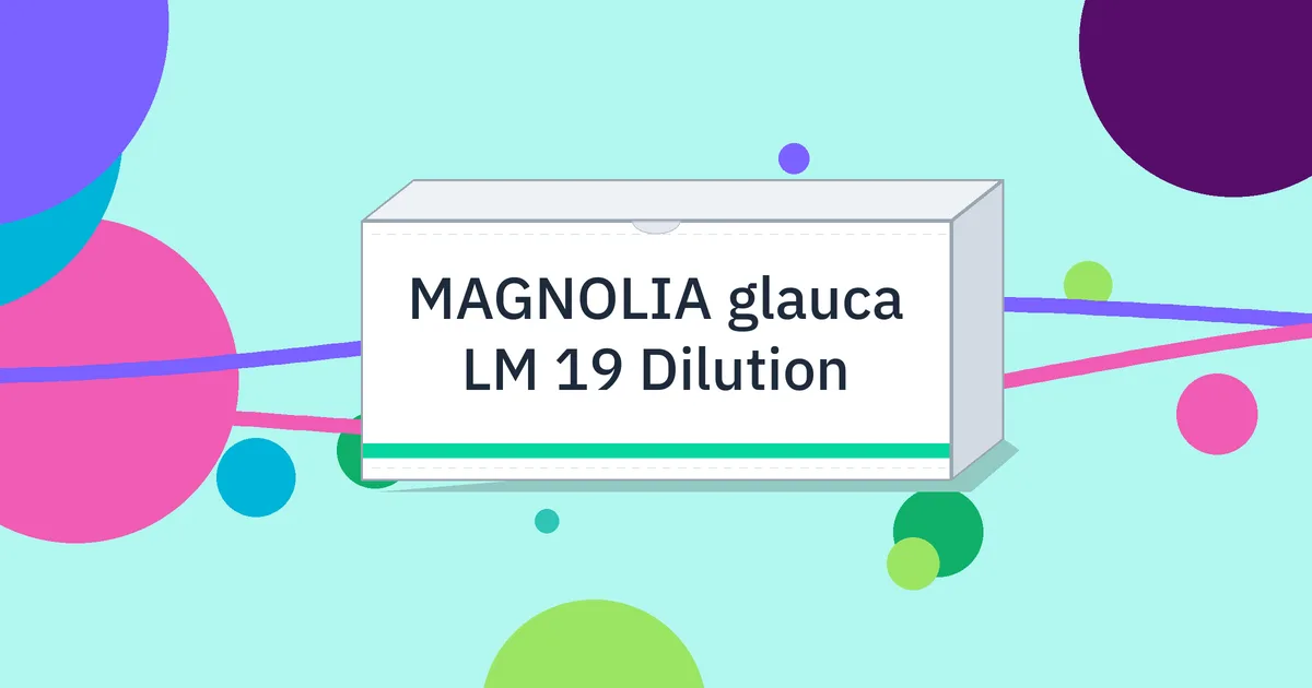 Symbolbild: Packung mit der Aufschrift MAGNOLIA glauca LM 19 Dilution (PZN 13539491) – Verfügbarkeit und Bezug in Apotheken in Frankfurt am Main