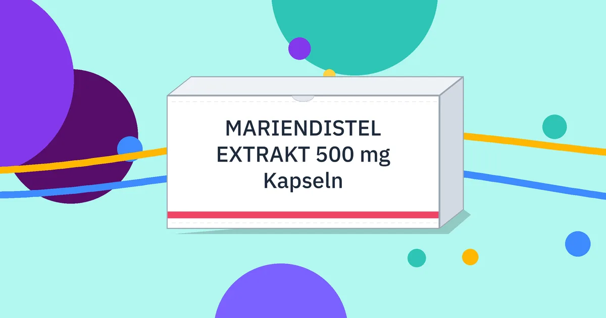 Symbolbild: Packung mit der Aufschrift MARIENDISTEL EXTRAKT 500 mg Kapseln (PZN 15737551) – Verfügbarkeit und Bezug in Apotheken in Frankfurt am Main