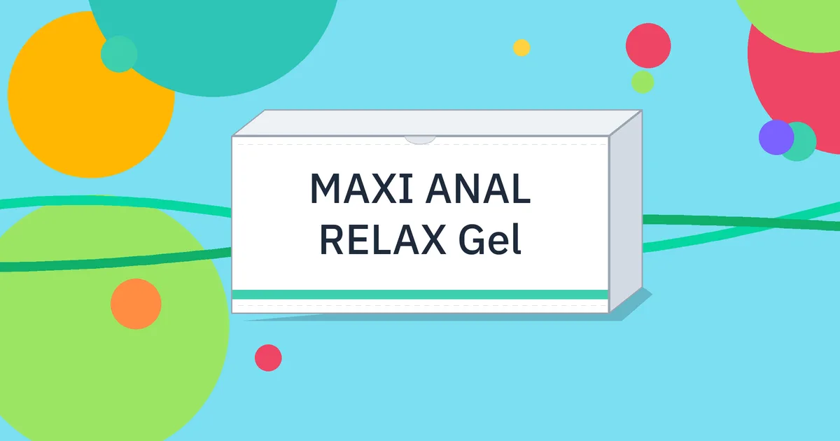Symbolbild: Packung mit der Aufschrift MAXI ANAL RELAX Gel (PZN 20513109) – Verfügbarkeit und Bezug in Apotheken in Frankfurt am Main