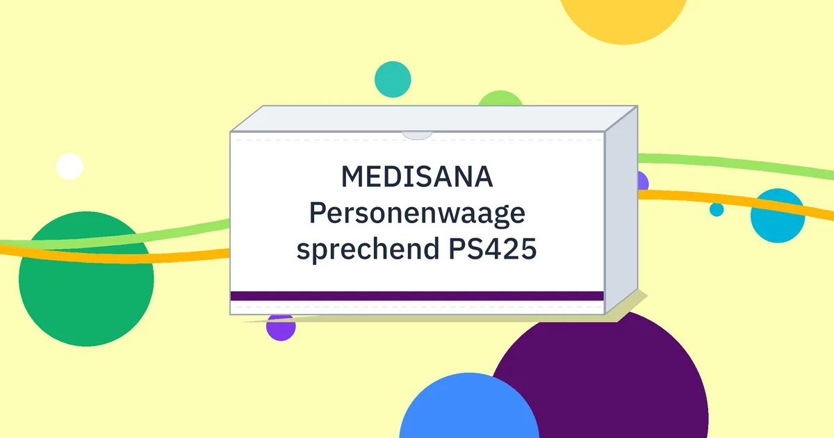 Symbolbild: Packung mit der Aufschrift MEDISANA Personenwaage sprechend PS425 (PZN 14259635) – Verfügbarkeit und Bezug in Apotheken in Frankfurt am Main