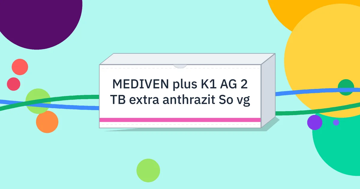 Symbolbild: Packung mit der Aufschrift MEDIVEN plus K1 AG 2 TB extra anthrazit So vg (PZN 15062343) – Verfügbarkeit und Bezug in Apotheken in Frankfurt am Main