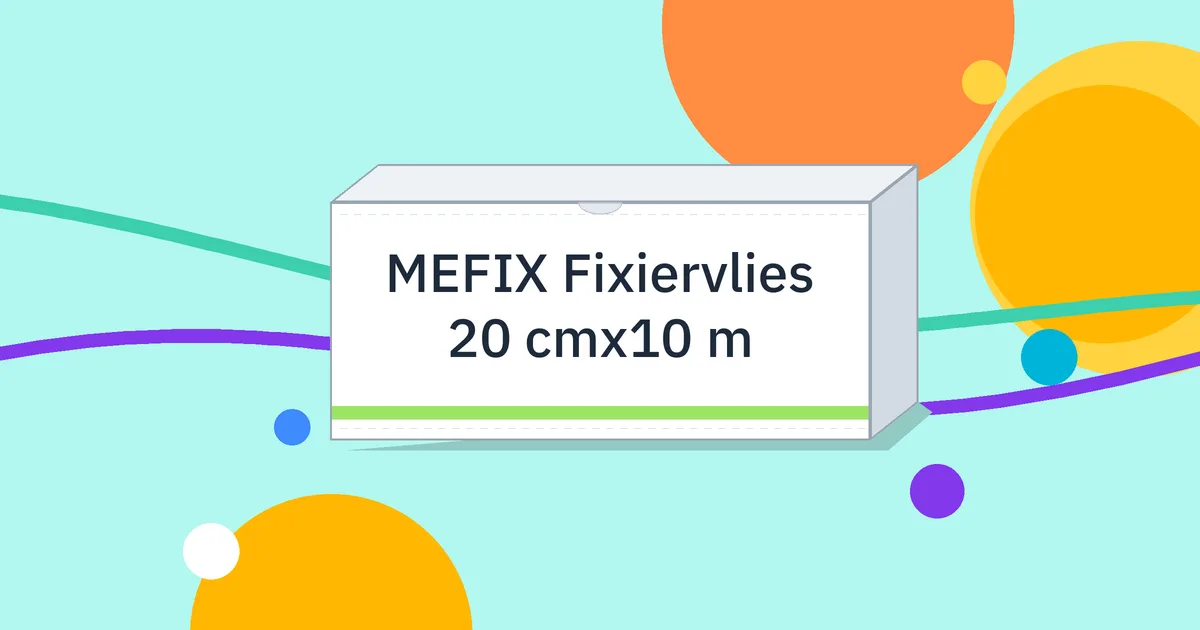 Symbolbild: Packung mit der Aufschrift MEFIX Fixiervlies 20 cmx10 m (PZN 11586575) – Verfügbarkeit und Bezug in Apotheken in Frankfurt am Main