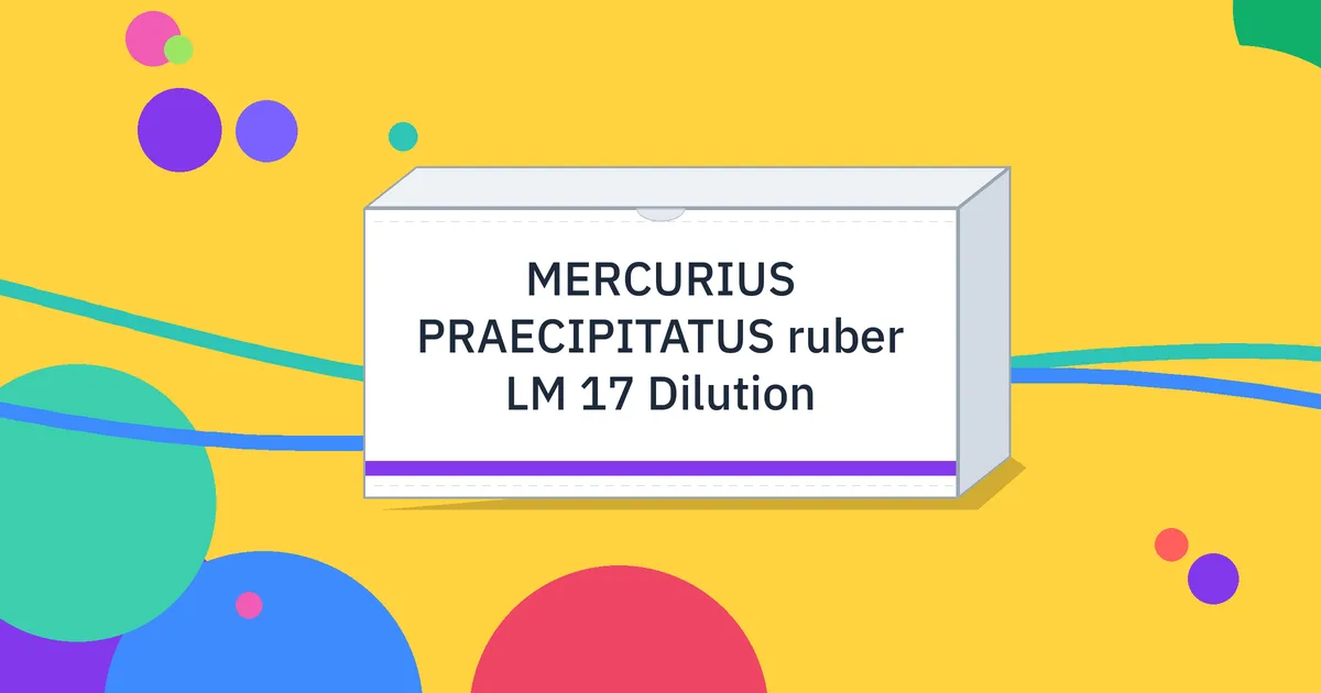 Symbolbild: Packung mit der Aufschrift MERCURIUS PRAECIPITATUS ruber LM 17 Dilution (PZN 12953225) – Verfügbarkeit und Bezug in Apotheken in Frankfurt am Main