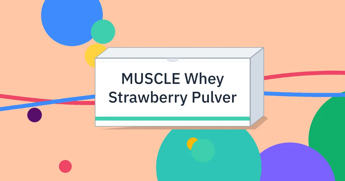 Symbolbild: Packung mit der Aufschrift MUSCLE Whey Strawberry Pulver (PZN 10794981) – Verfügbarkeit und Bezug in Apotheken in Frankfurt am Main