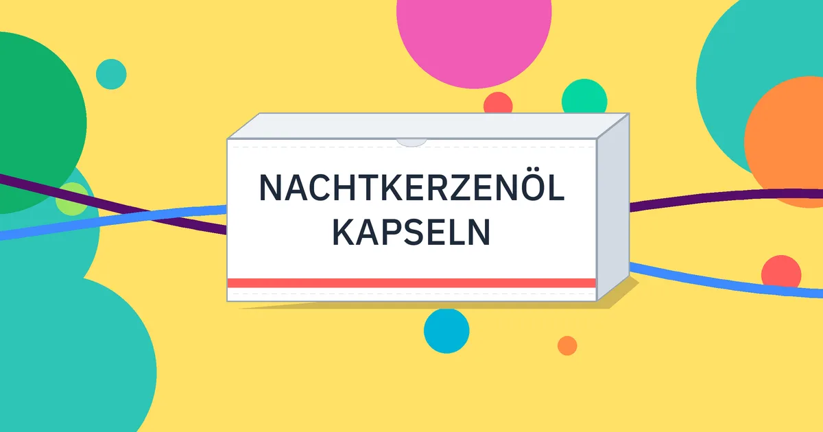 Symbolbild: Packung mit der Aufschrift NACHTKERZENÖL KAPSELN (PZN 02520301) – Verfügbarkeit und Bezug in Apotheken in Frankfurt am Main