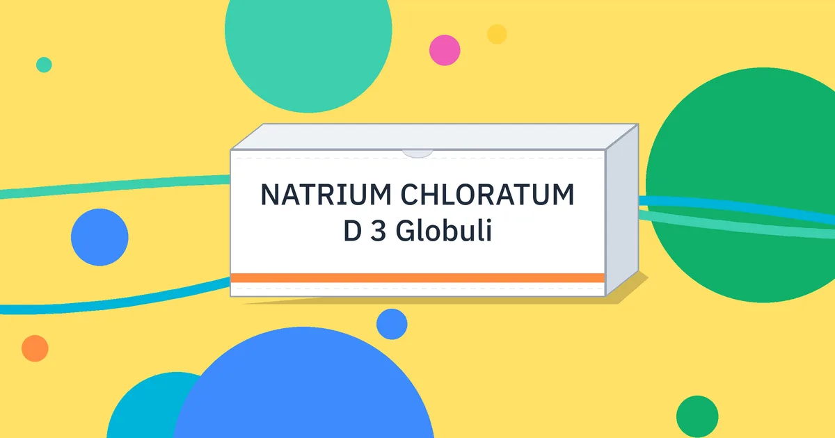 Symbolbild: Packung mit der Aufschrift NATRIUM CHLORATUM D 3 Globuli (PZN 02122888) – Verfügbarkeit und Bezug in Apotheken in Frankfurt am Main