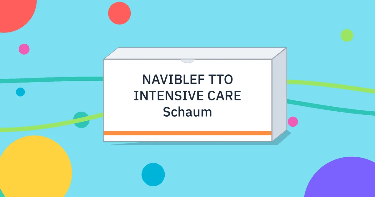 Symbolbild: Packung mit der Aufschrift NAVIBLEF TTO INTENSIVE CARE Schaum (PZN 19713145) – Verfügbarkeit und Bezug in Apotheken in Frankfurt am Main